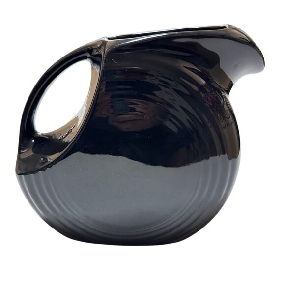 Fiestaware | Dining | Fiestaware Black Large Disc Pitcher 8 67 Oz Homer ...
